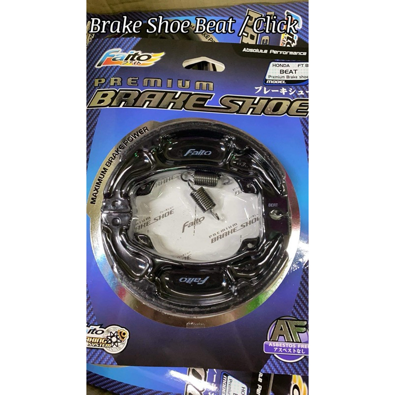 FAITO BRAKE SHOE MIO, M3, Aerox, GEAR, FAZZIO, Beat, Click | Shopee ...