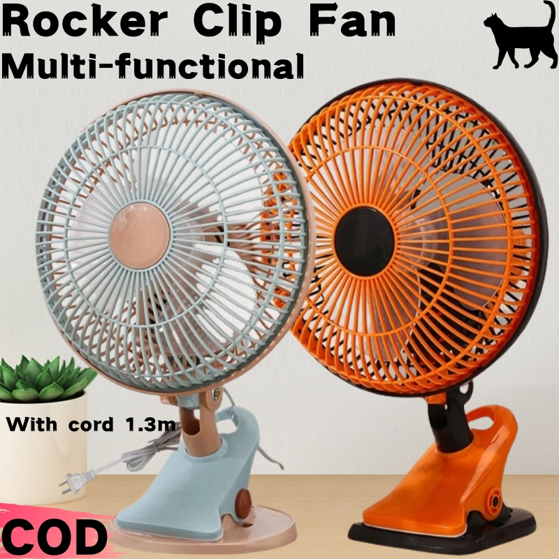 Office rechargable Shaking Head Mute Mini desktop clip fan portable ...