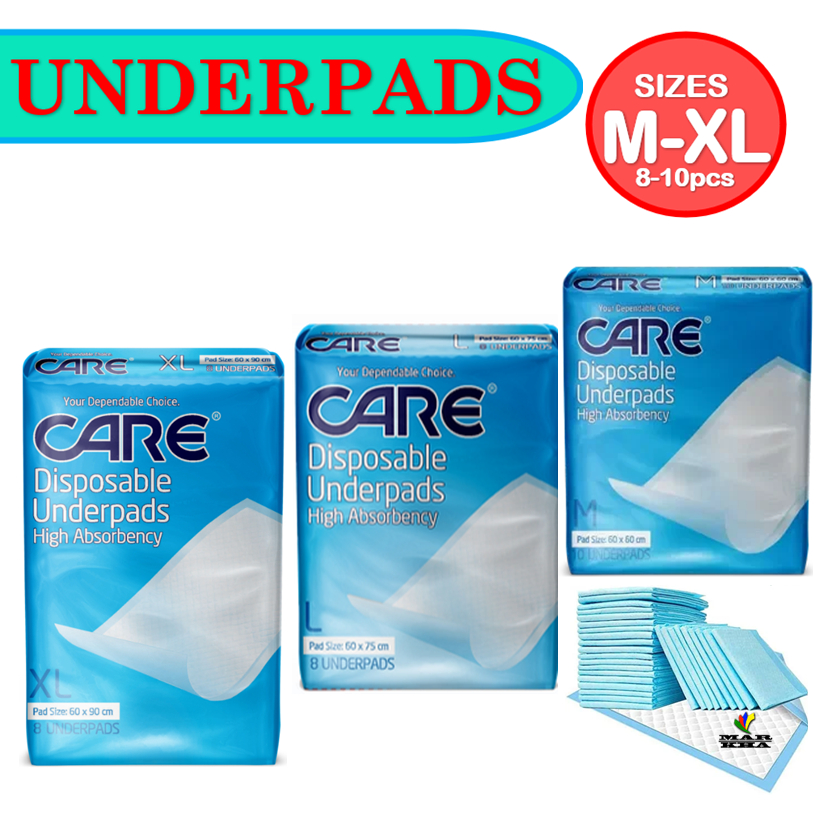CARE UNDERPADS (MEDIUM-XL) | Shopee Philippines