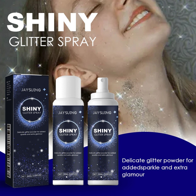 Jaysuing Shiny Glitter Spray 120ml Body Glitter Spray Clothes Glitter ...