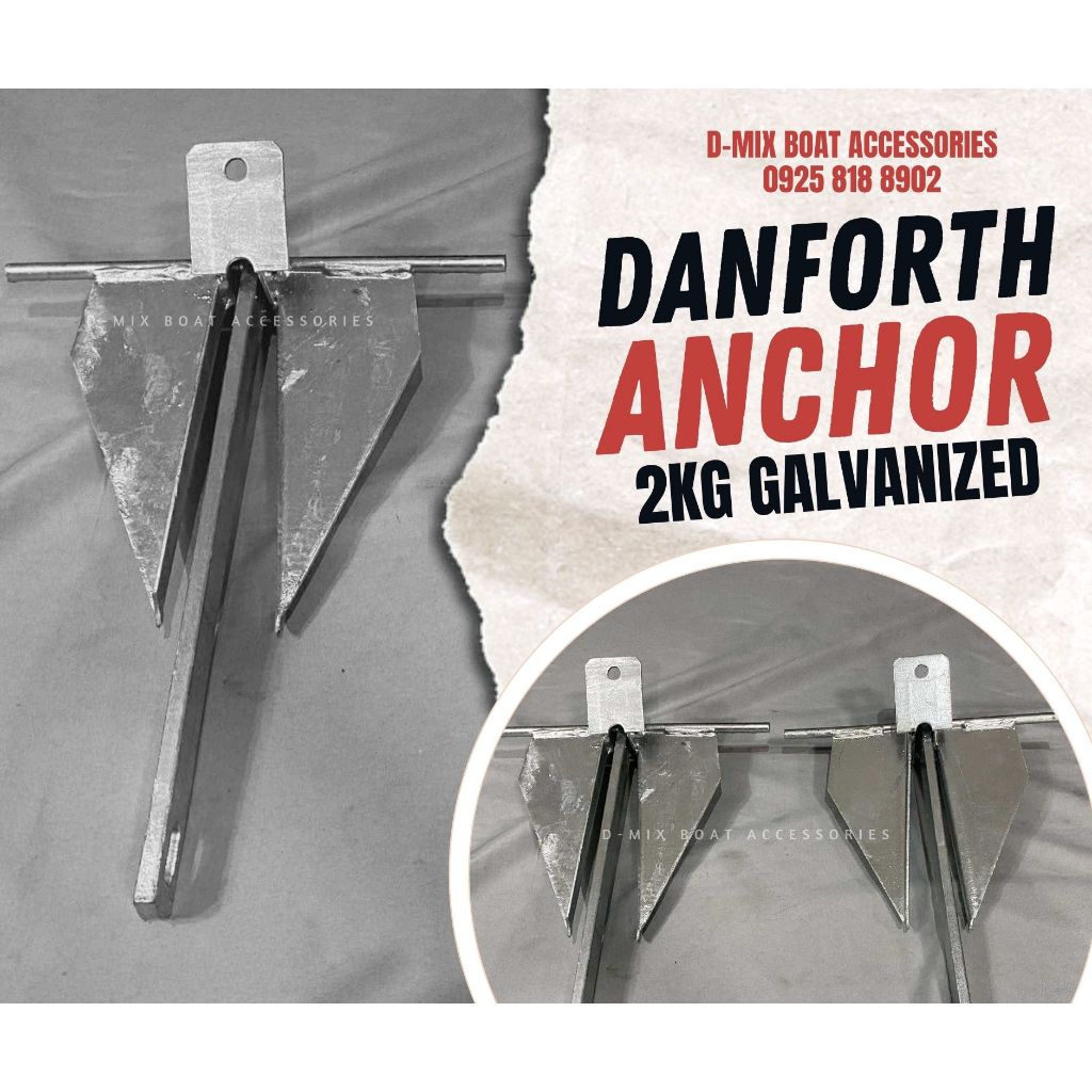D-MIX Marine Anchor / 2kg Galvanized Anchor / Danforth Marine Anchor ...