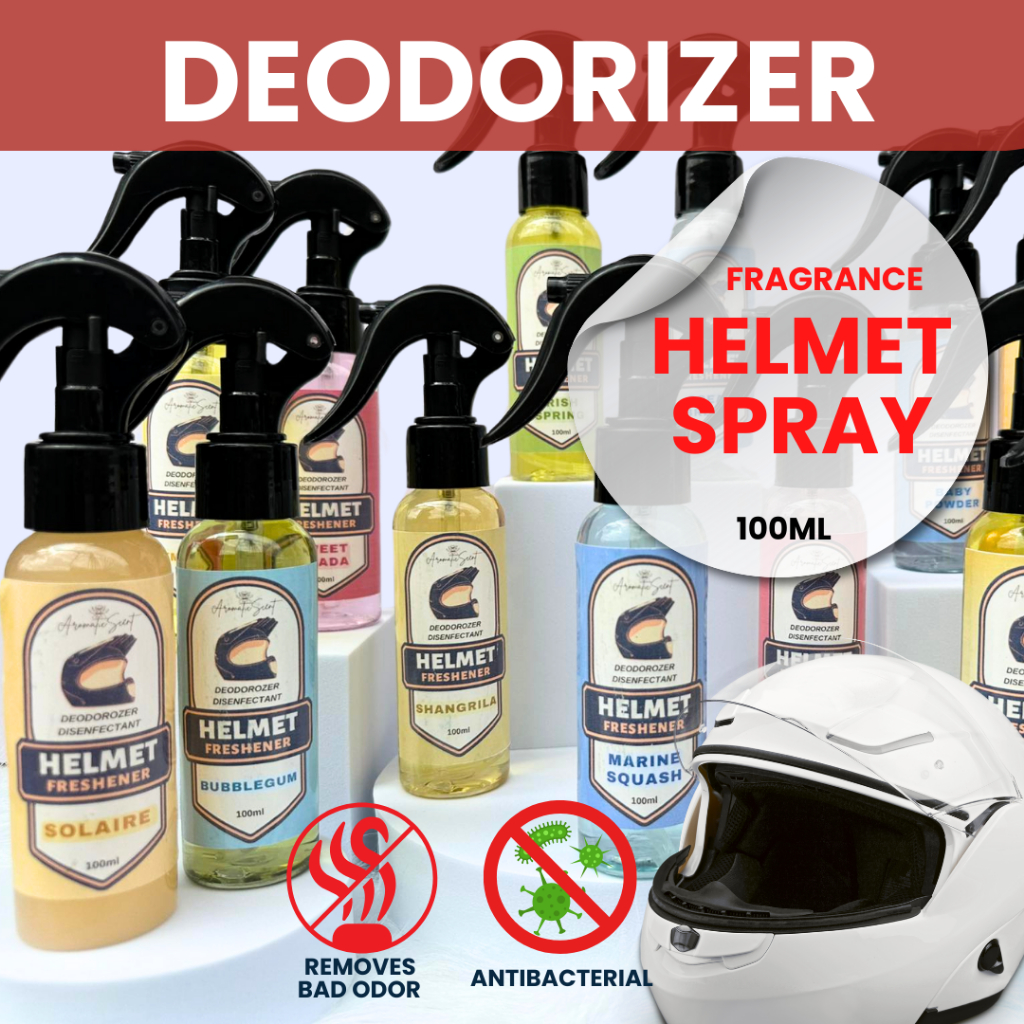 Helmet Spray Freshener Deodorizer & Antibacterial with Scents | Shopee ...