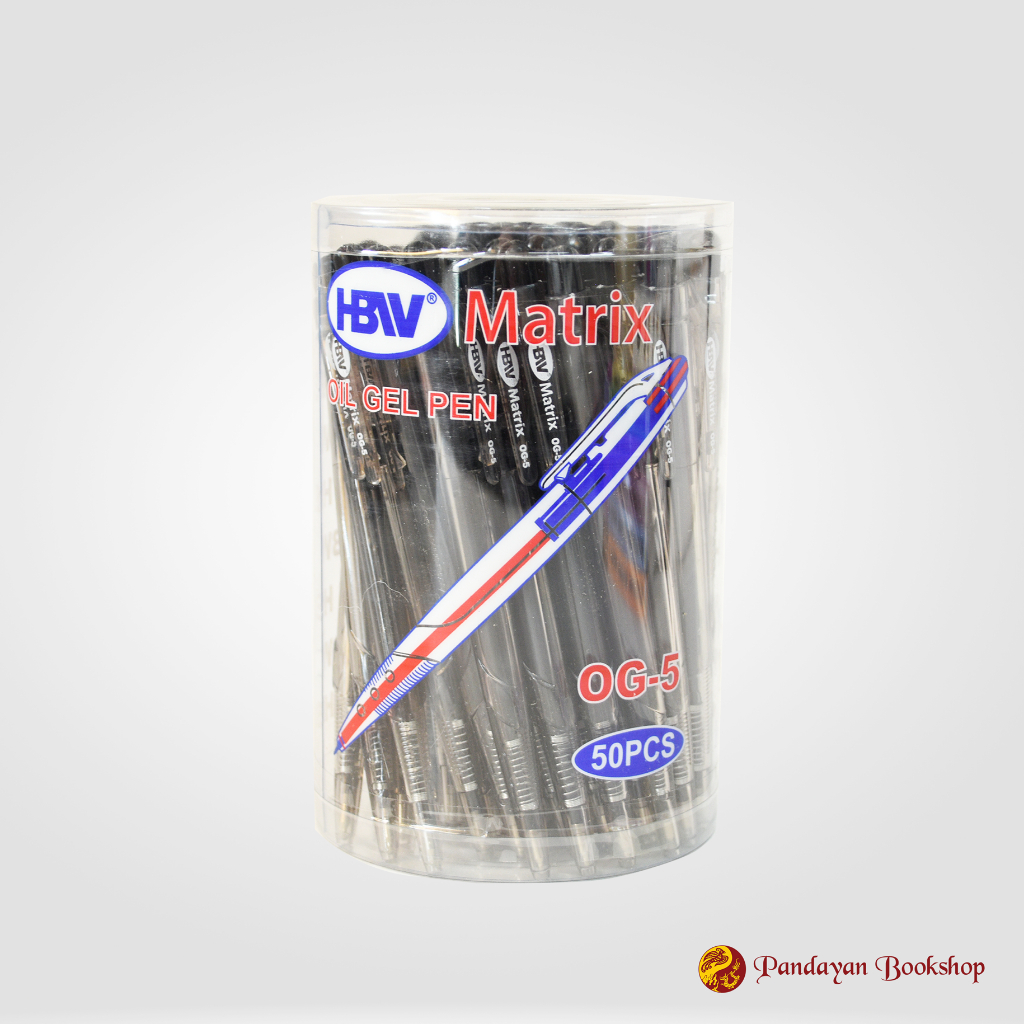 HBW Matrix Oil Gel Pen Retractable OG-5 0.5mm 6pcs./pack | Shopee ...