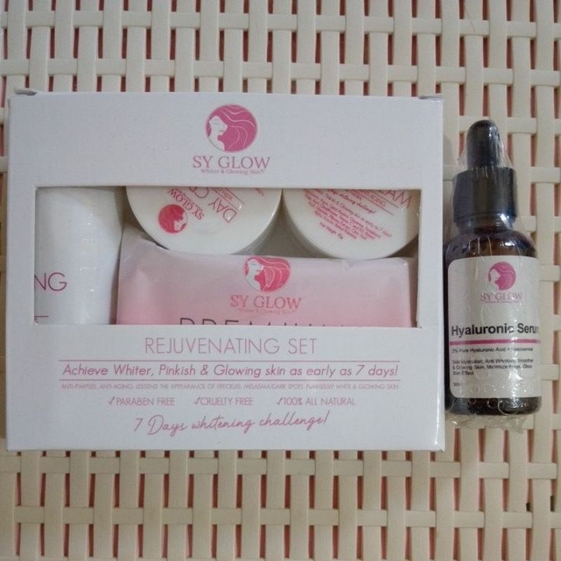SY Glow Rejuvenating Set and Hyaluronic Serum | Shopee Philippines