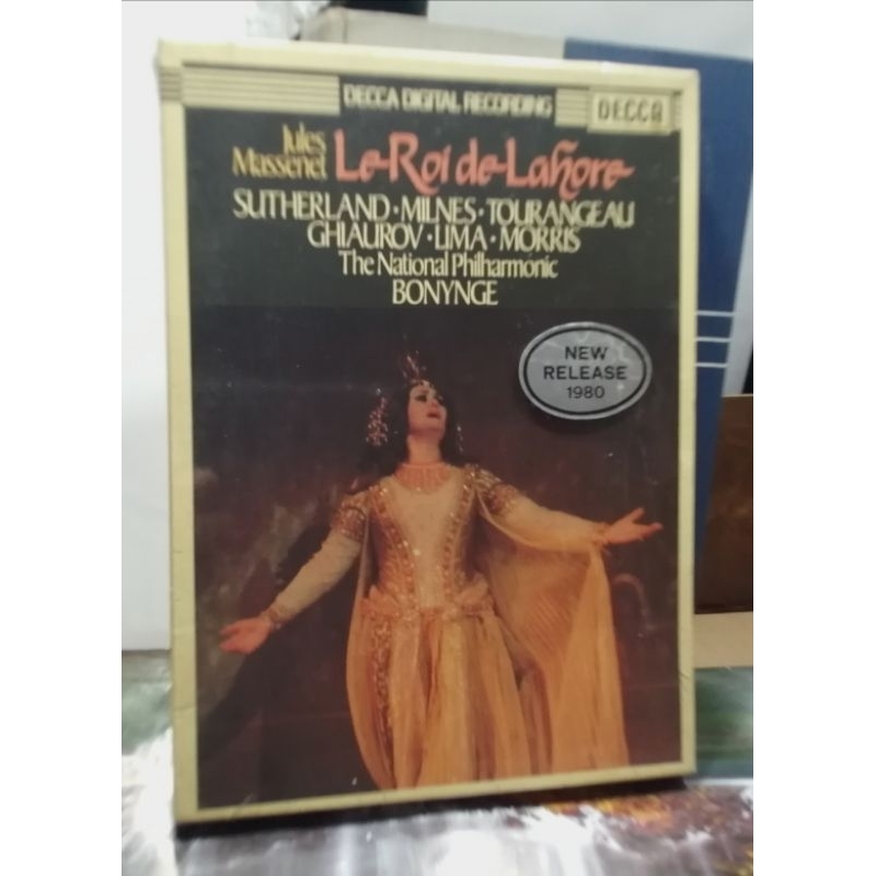 1980 3-pc. Cassette Tapes Box Set (Sealed) JULES MASSENET : LE ROI DE ...