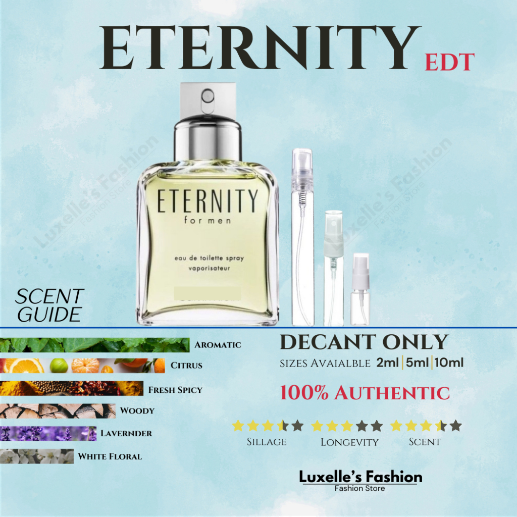 Eternity EDT Perfume for men Decant/Takal | Shopee Philippines