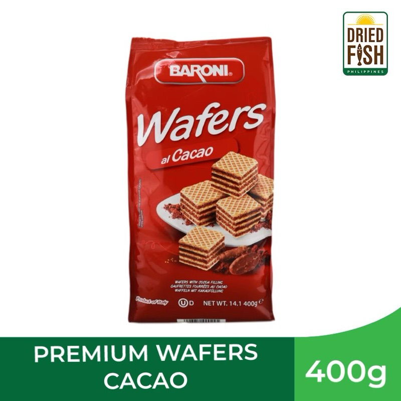 BARONI Premium Cube Wafers 400grams Chocolate Wafer Snacks | Shopee ...