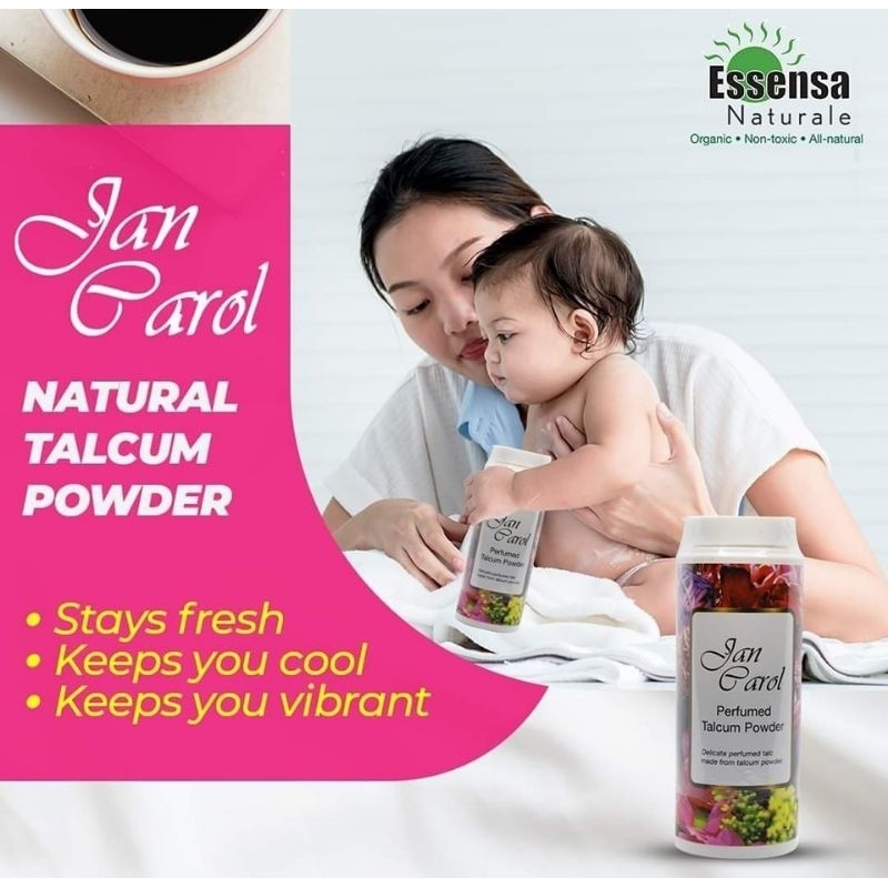 JAN CAROL TALCUM POWDER (60g) By organic natural Gawa sa Sterile Talcum ...