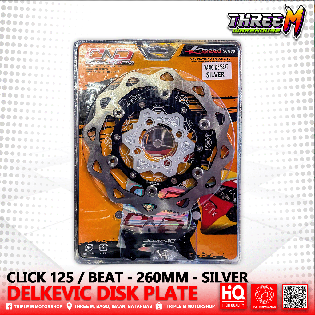 DELKEVIC DISK PLATE FOR MIO/ CLICK 125/BEAT 260MM | Shopee Philippines