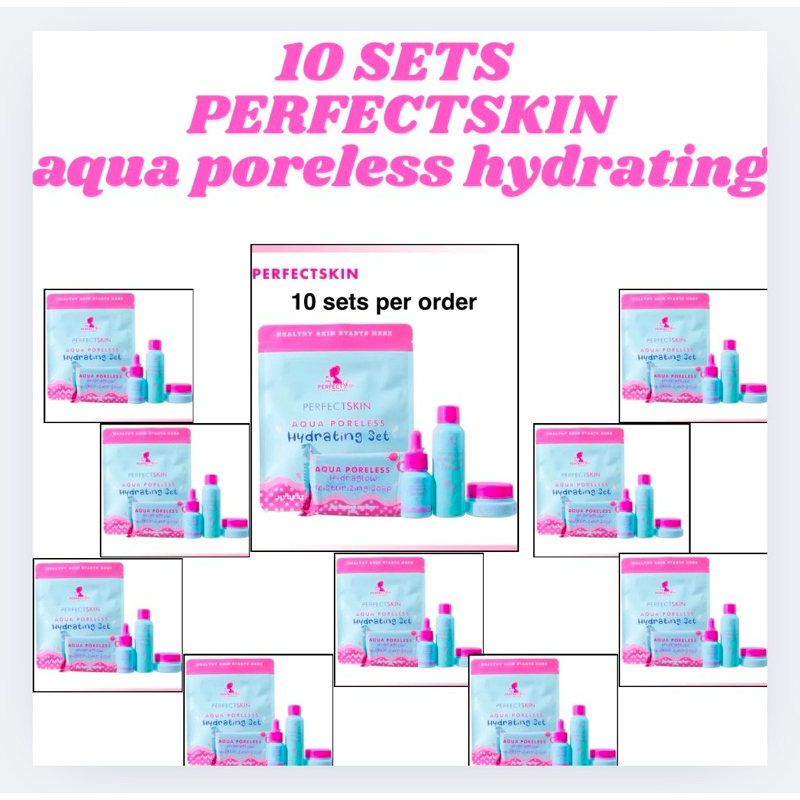 10 sets perfect skin aqua poreless sets | Shopee Philippines