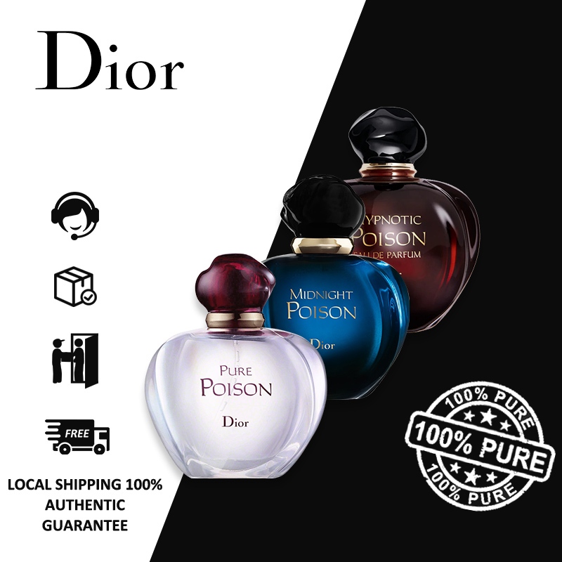 Pure Poison/Midnight Poison/Hypnotic Poison Perfume For Women Long Lasting 100ml Oil Base ...