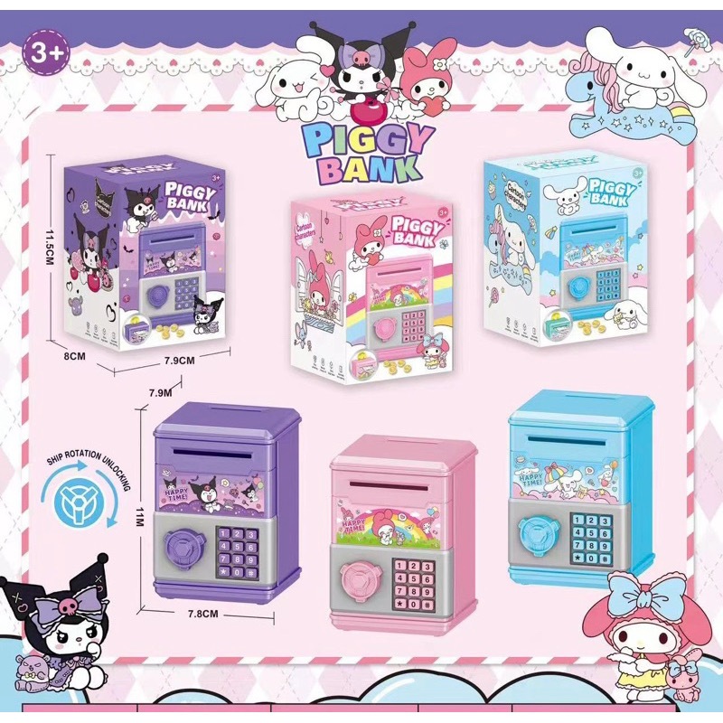 Mini Piggy Bank Toys Tabung Duit Kanak Kanak For Kids ATM Save Money ...