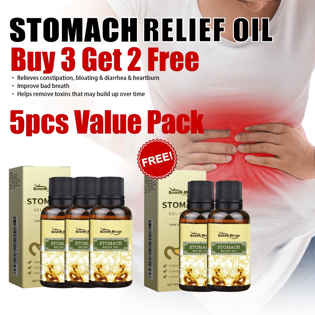 South Moon Stomach Relief Oil 50ml Relieve Stomachache Gastriti Care ...
