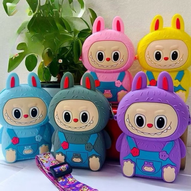 Rhian Labubu Bag Rubber Silicone Bag Fashion Waterproof Cartoon Doll ...