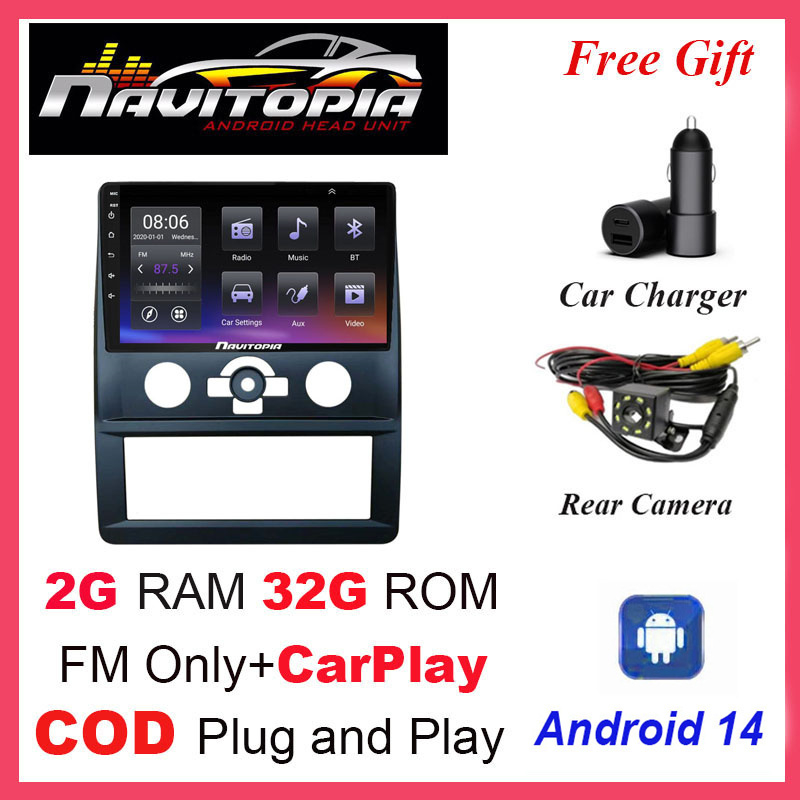 NAVITOPIA 9inch Android 14 Car Head Unit for Foton transvan Travellers ...