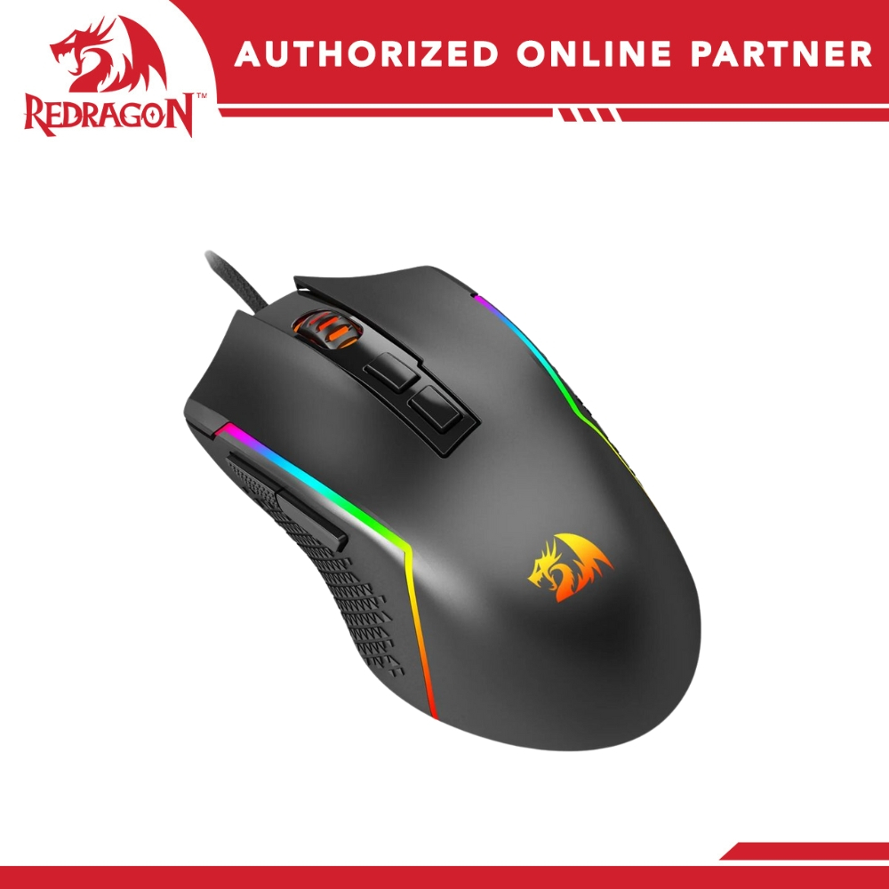 Redragon M613-RGB Trident Lite Wired Gaming Mouse Black | Shopee ...