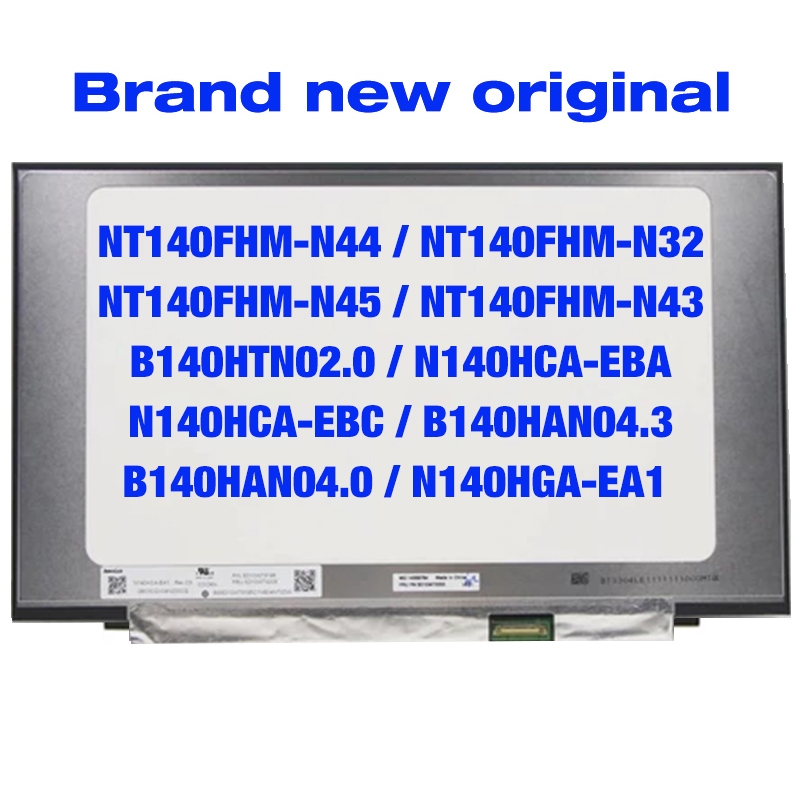 14Inch Laptop LCD 30 Pin Screen NT140FHM-N44 N32 N45 N43 B140HTN02.0 ...