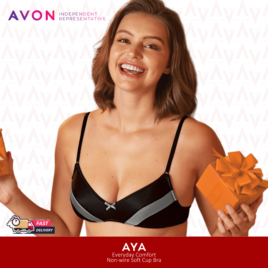 Avon Aya Nonwire Soft Cup Everyday Comfort Bra (Ina,Eli, Avi, Kim, Sid,Pam,) 32A to 38B | Shopee ...