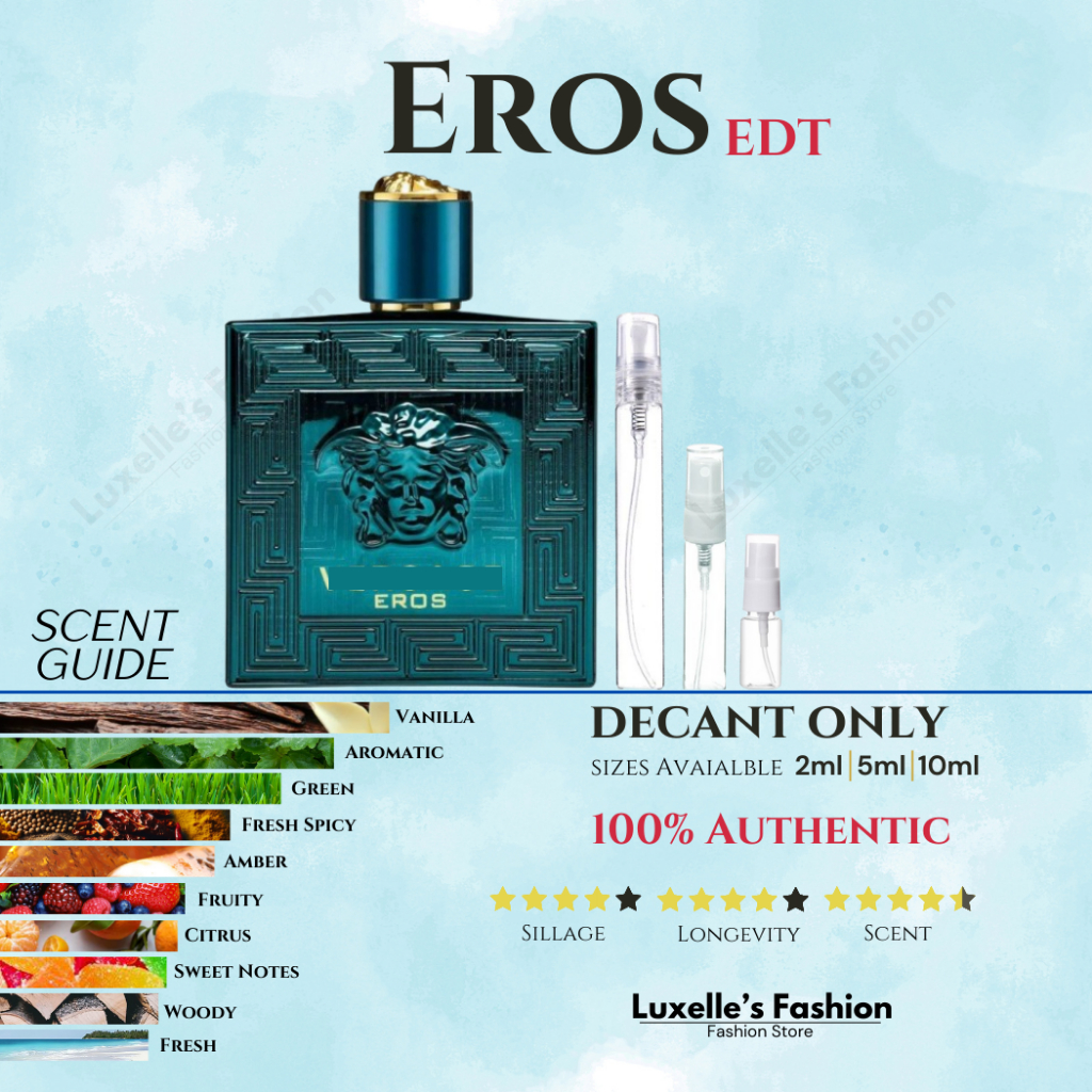 Eros EDT Perfume for men Decant / Takal | Shopee Philippines