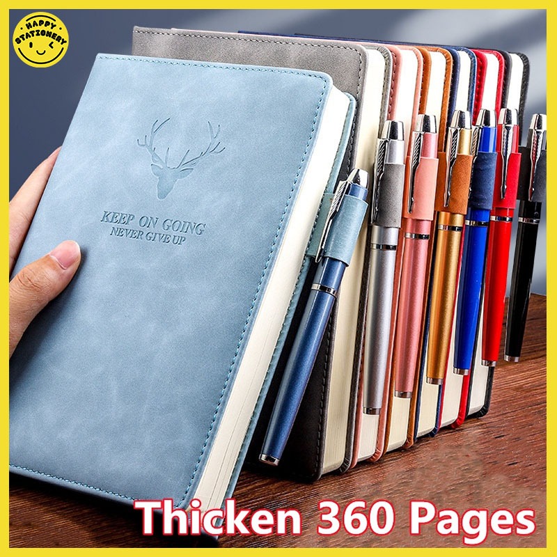 360 Pages A5 Notebook Ultra-Thick Business Notebook Diary Hand Book ...