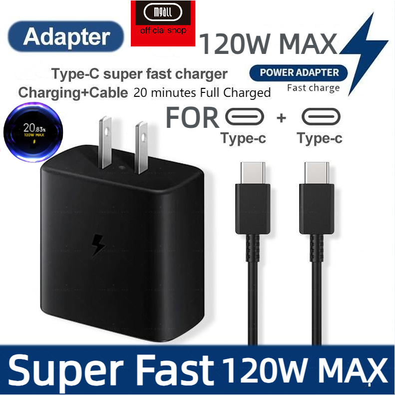 Original 120W MAX 8A Super Fast Charger adapter USB-C Super Fast ...