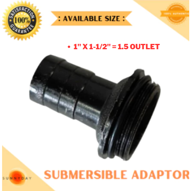 Submersible Pump Adpator Outlet Connection Fittin 1.5" Water Pump Metal ...
