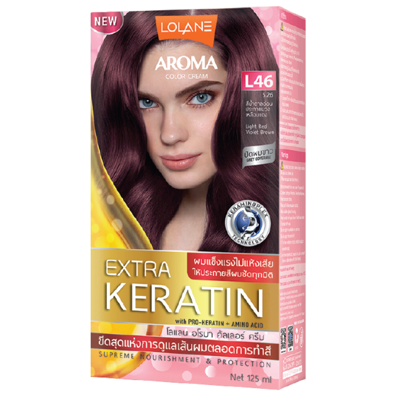 Lolane Extra Keratin Aroma Hair Color Cream W/PRO-Keratin+Amino Acid ...
