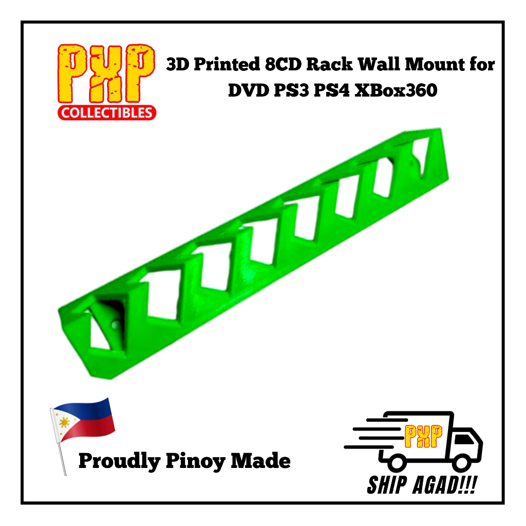 3D Printed 8CD Rack Wall Mount for DVD PS3 PS4 XBox360 | Shopee Philippines