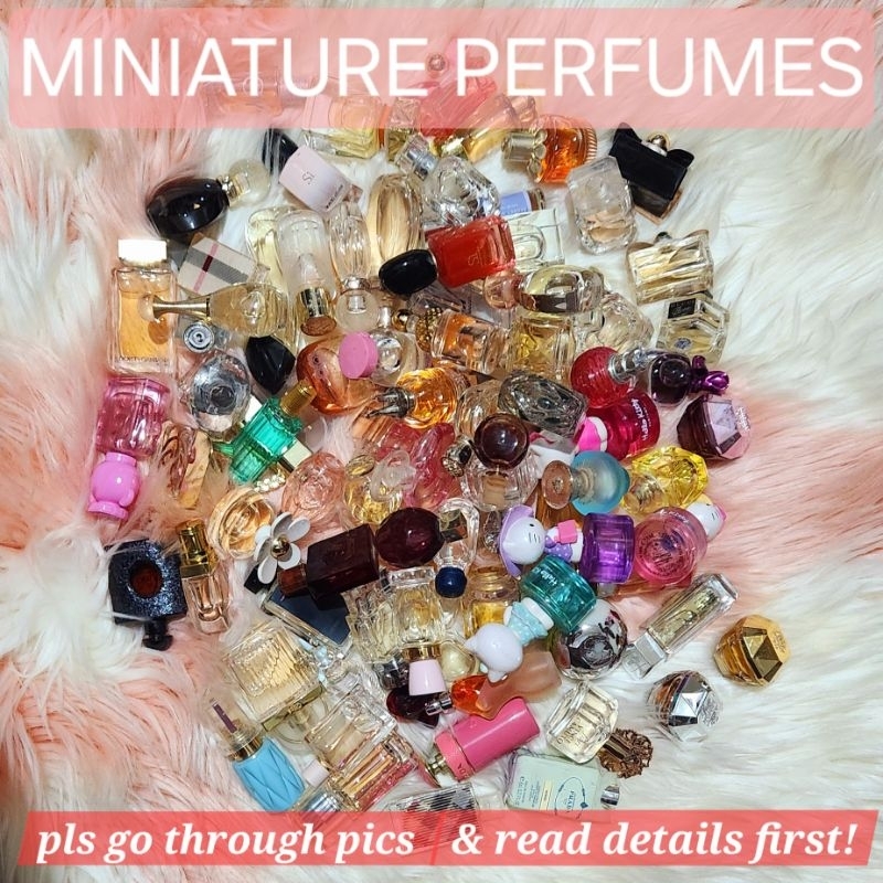PRELOVED AUTHENTIC MINI / MINIATURE PERFUMES (READ DETAILS FIRST ...