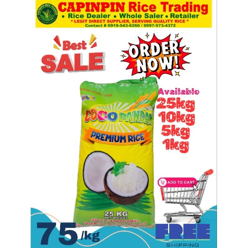 COCO PANDAN RICE 25 KG ( Vietnam Rice ) | Shopee Philippines