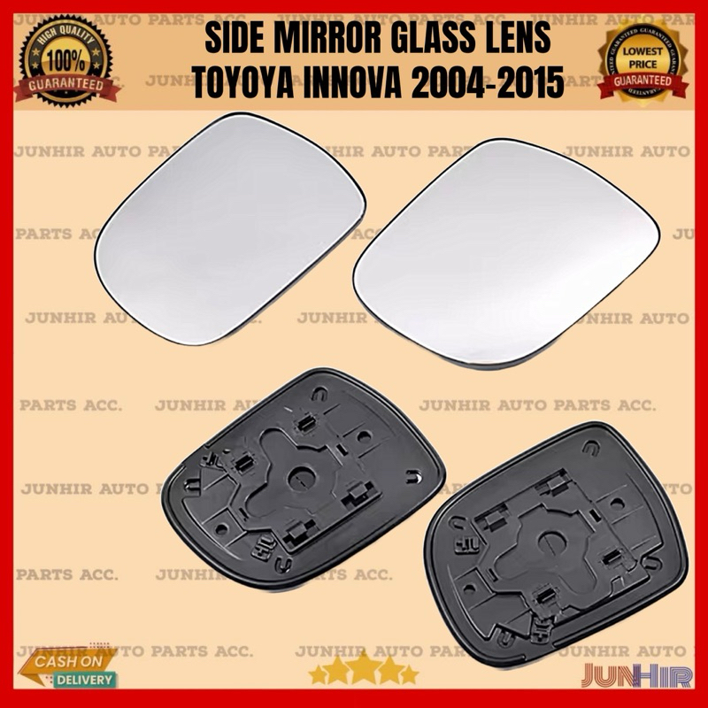 TOYOTA Innova 2004 to 2015 Side Mirror Glass Lens | Shopee Philippines