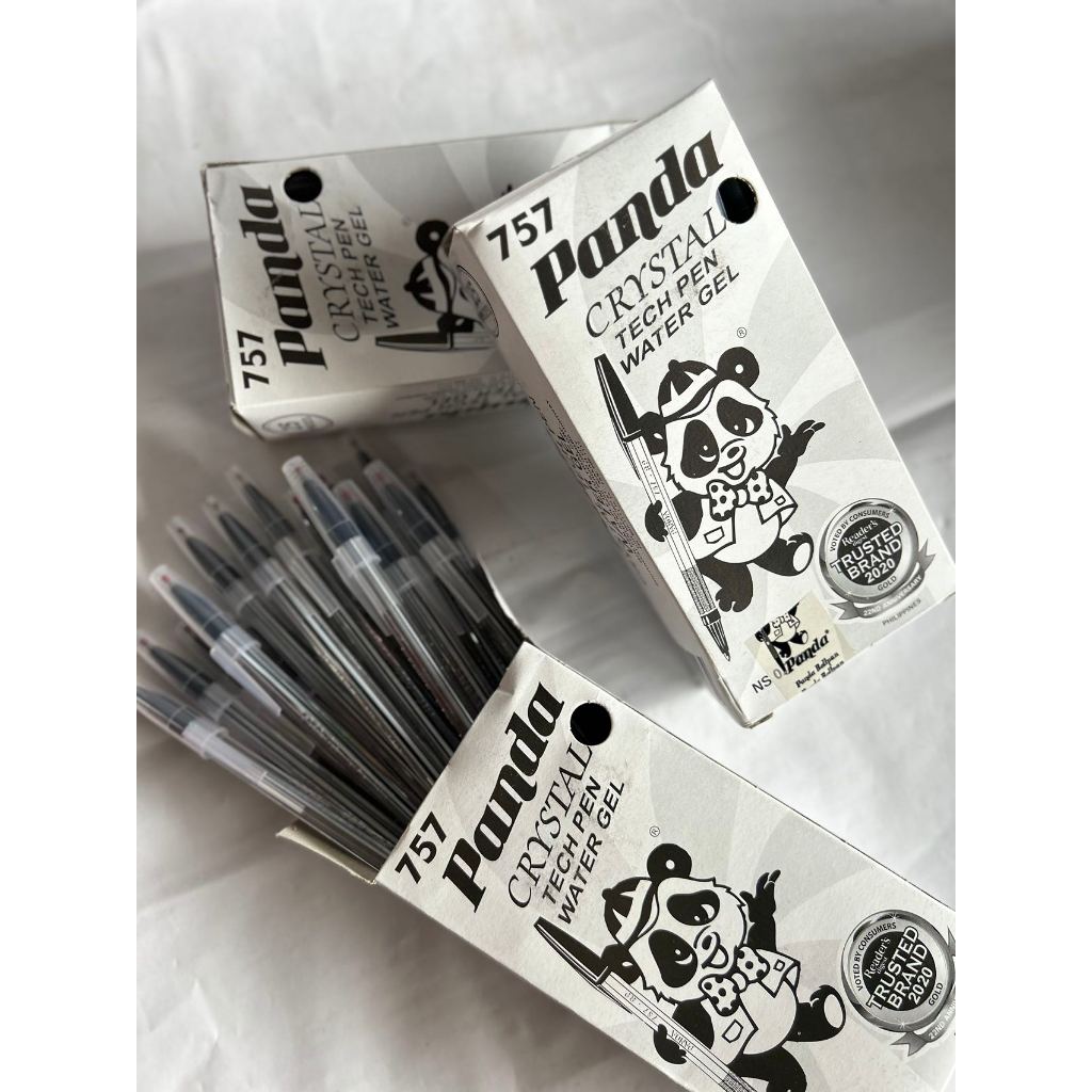 757 ORIGINAL PANDA CRYSTAL TEC PEN BALLPEN WATER GEL 0.7 mm black&blue ...