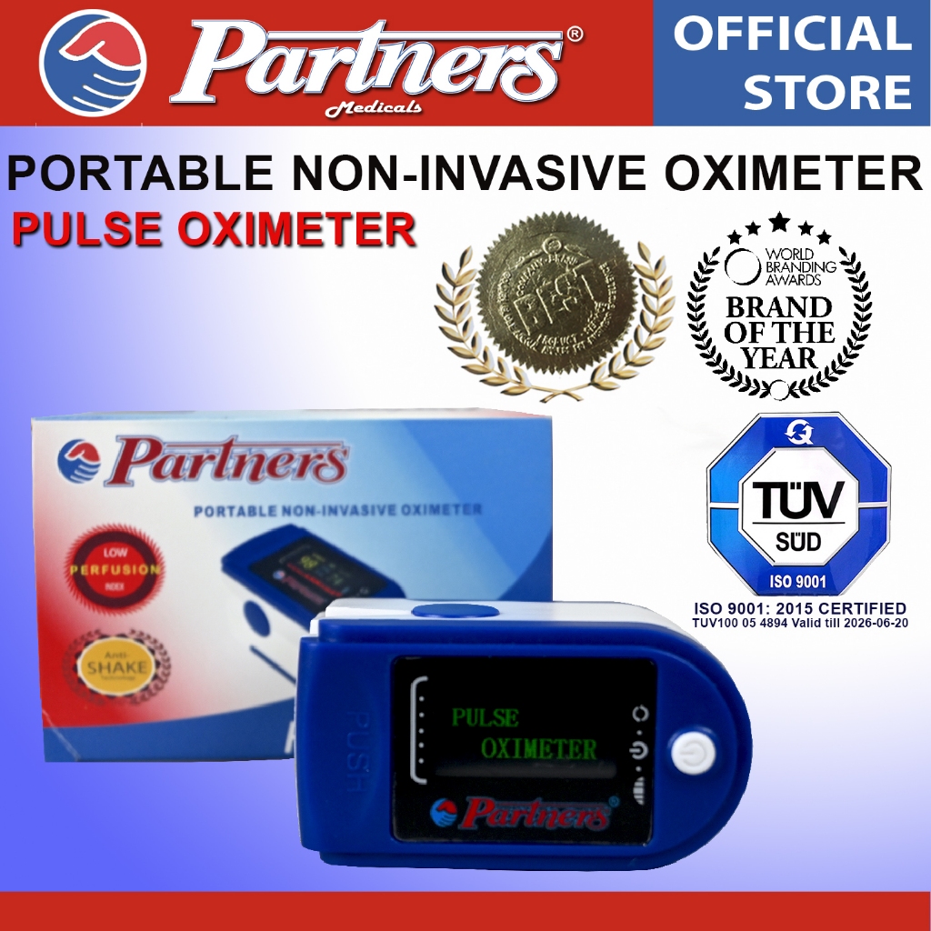 PARTNERS PORTABLE NON-INVASIVE OXIMETER PULSE OXIMETER | Shopee Philippines