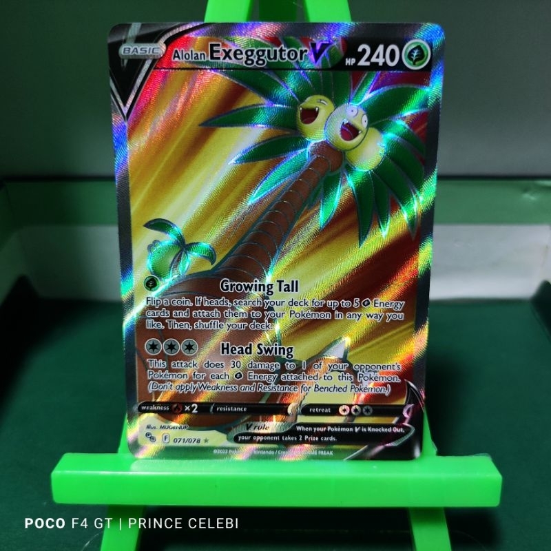 Pokemon TCG - Alolan Exeggutor V Full Art | Shopee Philippines