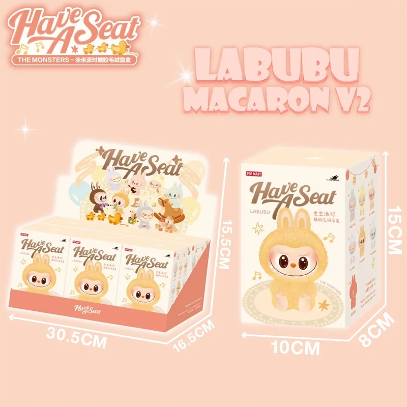 POP MART Labubu macaron random box macaron blind box Labubu doll ...