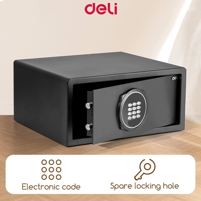 Deli Hotel Safe Electronic Safe Deposit Box Digital Money Box With Lock ...