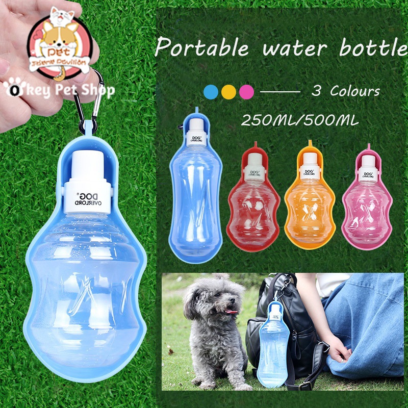 Pet bottle Pet Dog Water Bottle With alloy buckle Portable Pet Drinking ...