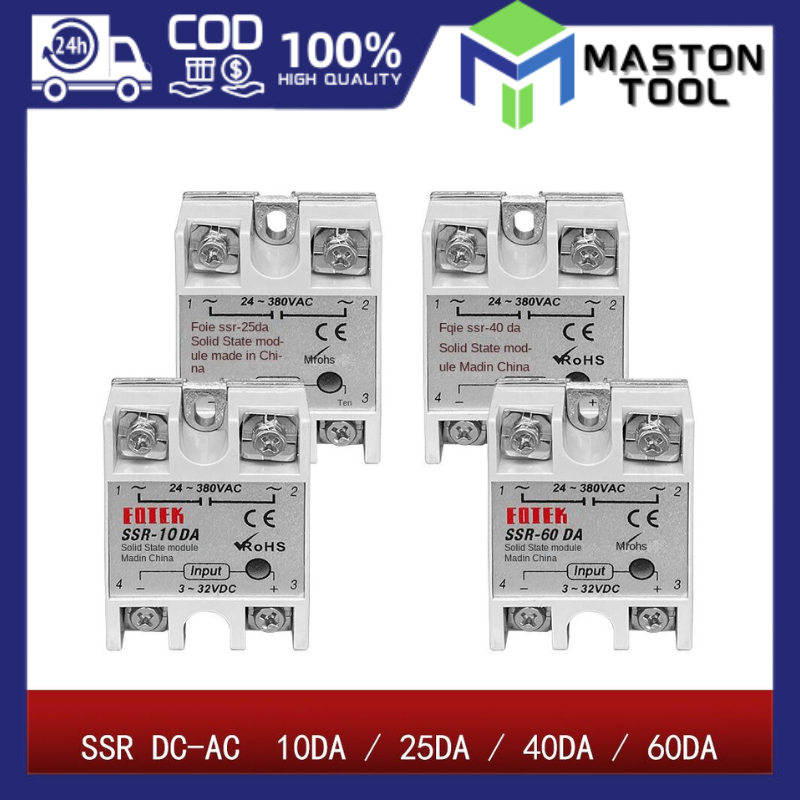 Single Phase Solid State Relay 10A 25A 40A 60A AC-AC AC SSR SSR-10AA SSR-25AA SSR-40AA SSR-60AA ...