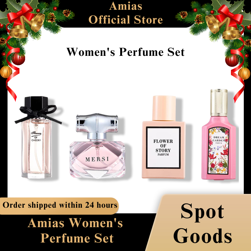 Women's Perfume Set Pink Charm Fresh and Light Perfume Fragrance Long ...