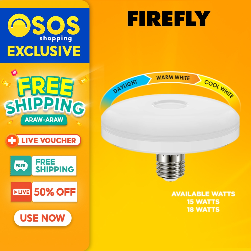 Firefly 3-Colors UFO LED Bulb Light Functional Basic Series LED Ceiling ...