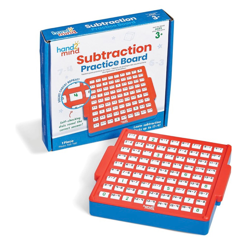 hand2mind Subtraction Practice Board, Math Facts Games, Number Games ...