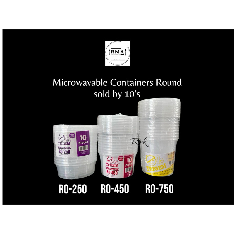 Plastic Microwavable Food Container round 10’s food container plastic ...