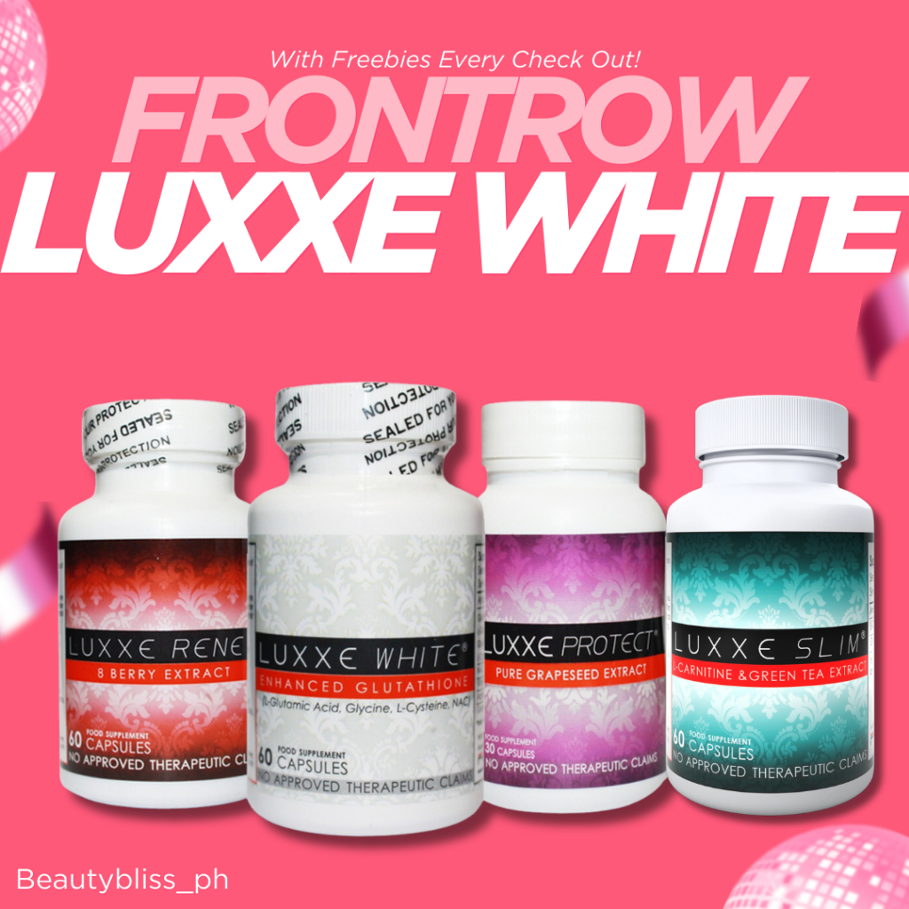FRONTROW Luxxe White Slim Renew Protect 60 capsule Glutathione Whitening Slimming Vitamins Front ...