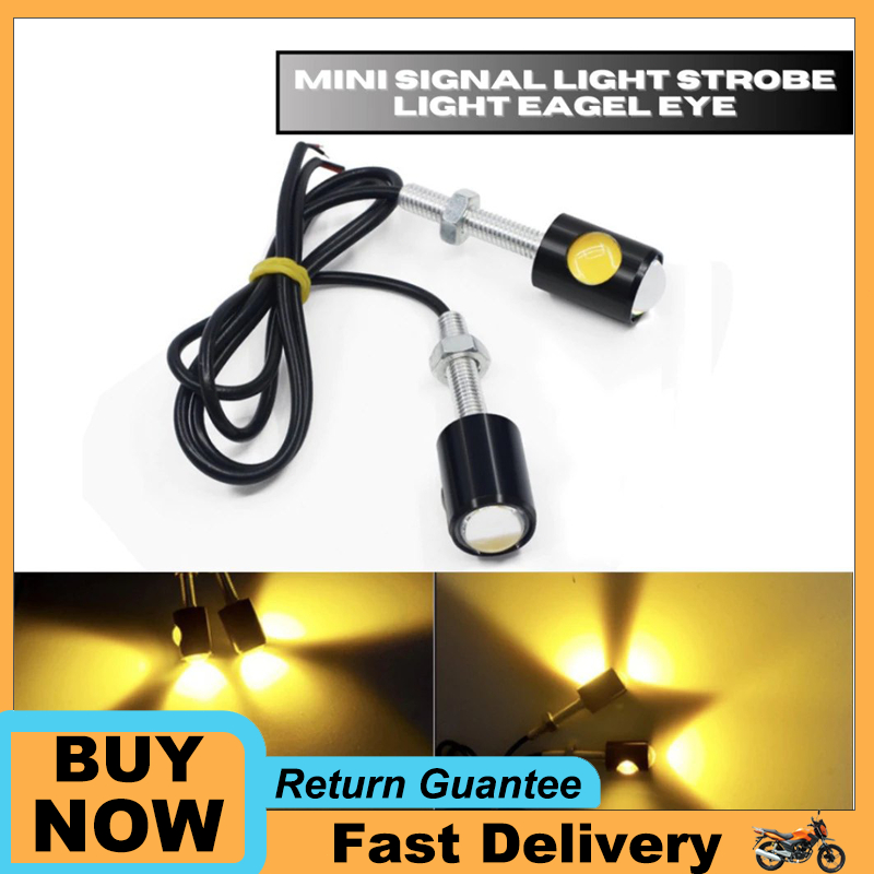 Motorcycle Mini Led Signal Light Eagle Eye License Light Park Light ...