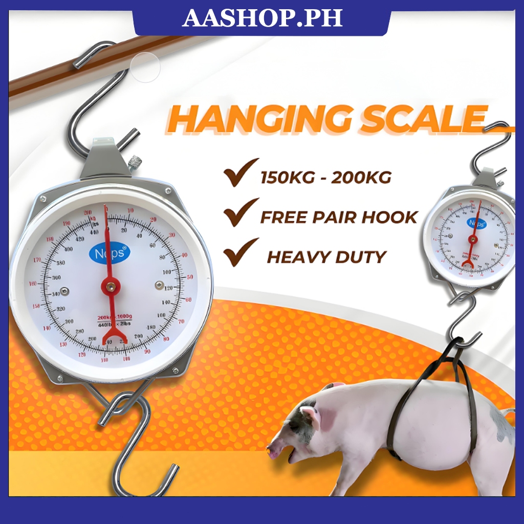 200Kg Hanging Hook Heavy Duty Weighing Scales Portable household spring ...