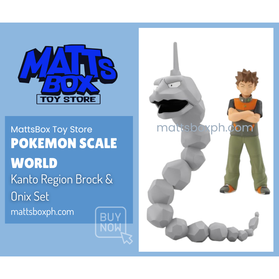 [1224] POKEMON SCALE WORLD KANTO REGION BROCK & ONIX | Shopee Philippines
