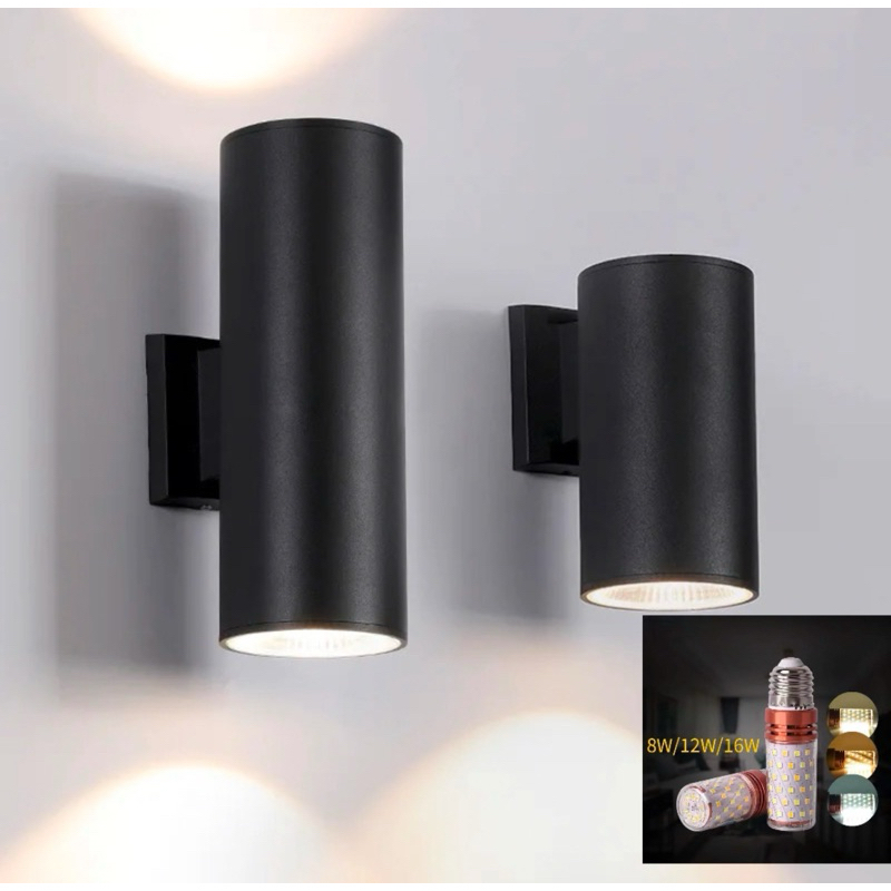 【COD&Ready&Free 12W bulb】Rohstar Led Wall Light IP65 Waterproof E27 ...