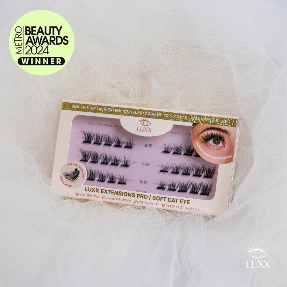 Luxx Extensions Pro in Soft Cat Eye [DIY Lash Extension Set | Press-On Lashes | Pre-Glued ...