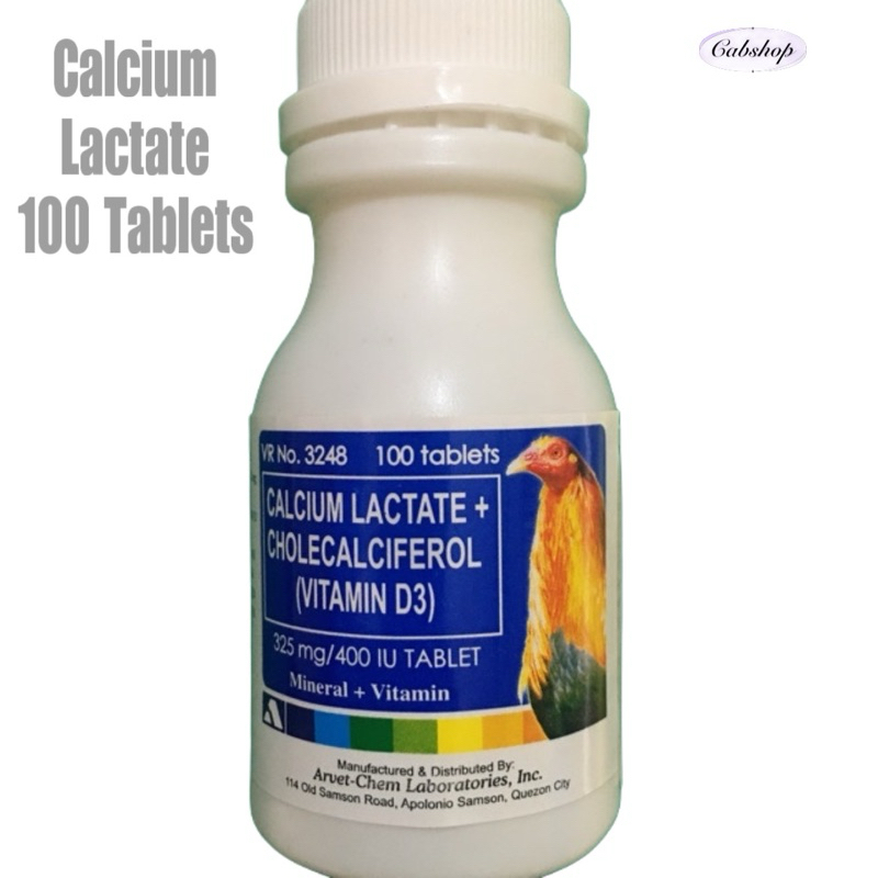 Arvet Calcium Lactate with Vitamins D3 for Dog Chicken Cat and Pigeon ...