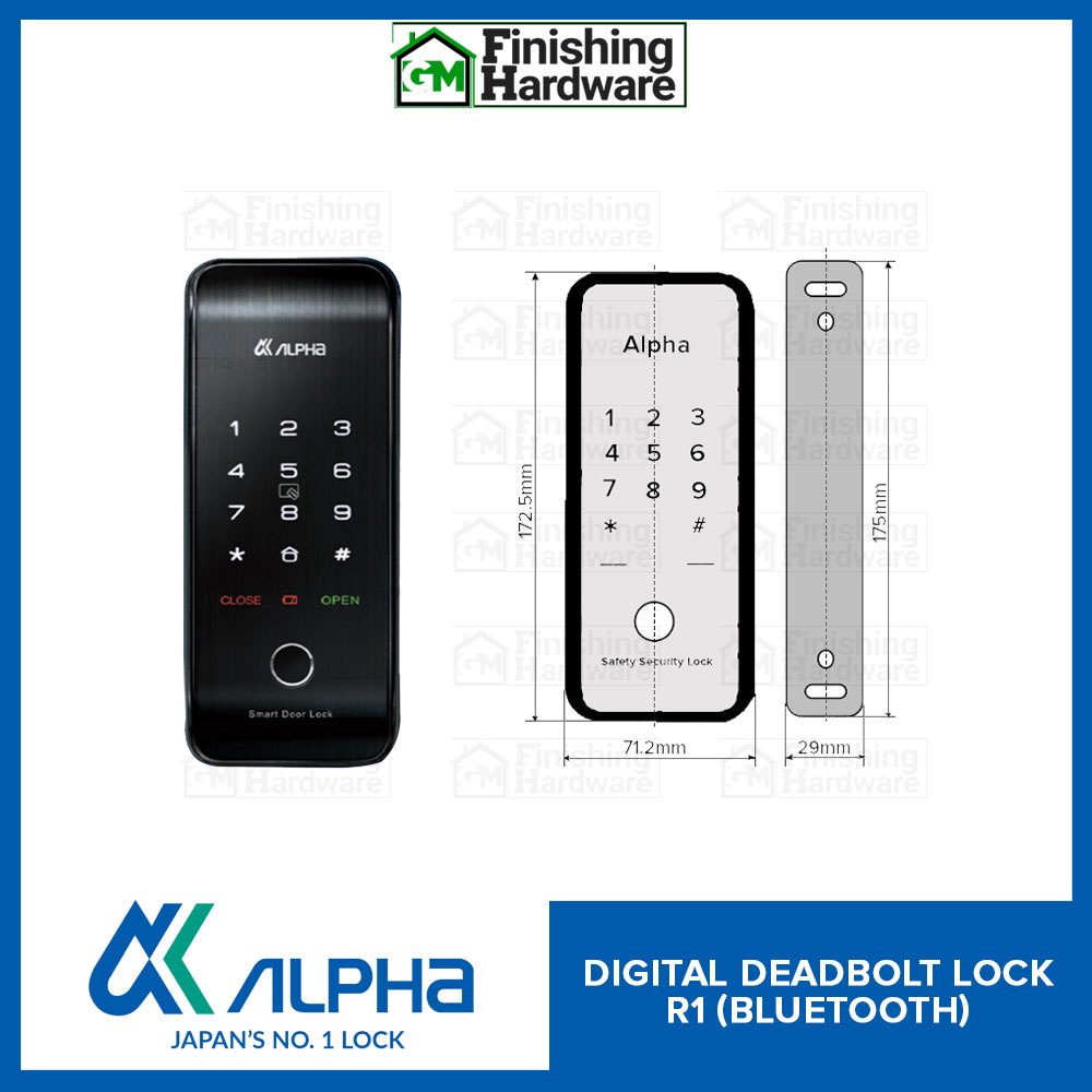 Deadbolt Digital Bluetooth Door Lock R1 | Shopee Philippines